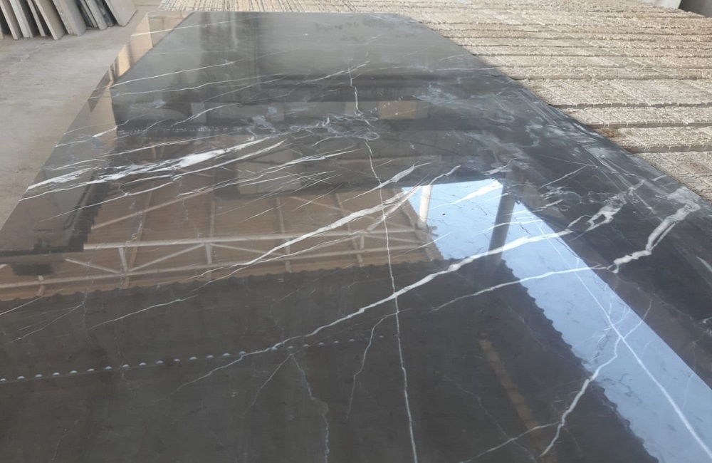 Book Matched Marble Map