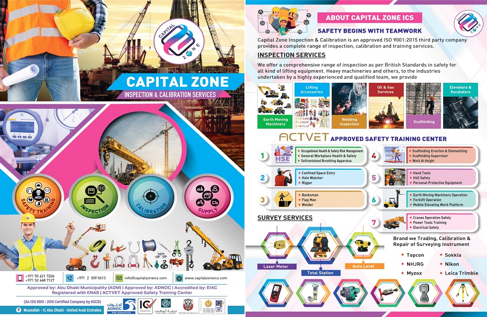 Capital Zone Inspection and Calibration Services (Maintenance)